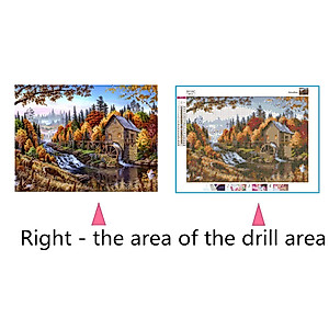 DIY 5D Diamond Painting Full Dril, Xizhendai 5D DIY Embroidery Cross Stitch Paintings Full Round Drill Rhinestone Painting Artwork Home Living Room Bedroom Wall Decor (Farmhouse, 30x40cm)