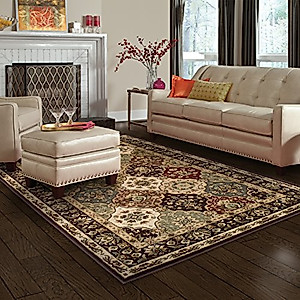 BLUENILEMILLS BNM Transitional Floral Medallion Indoor Area Rug Collection with Jute Backing, Living Room Bedroom Accent Rug, Hallway Assorted Sizes 4' x 6'