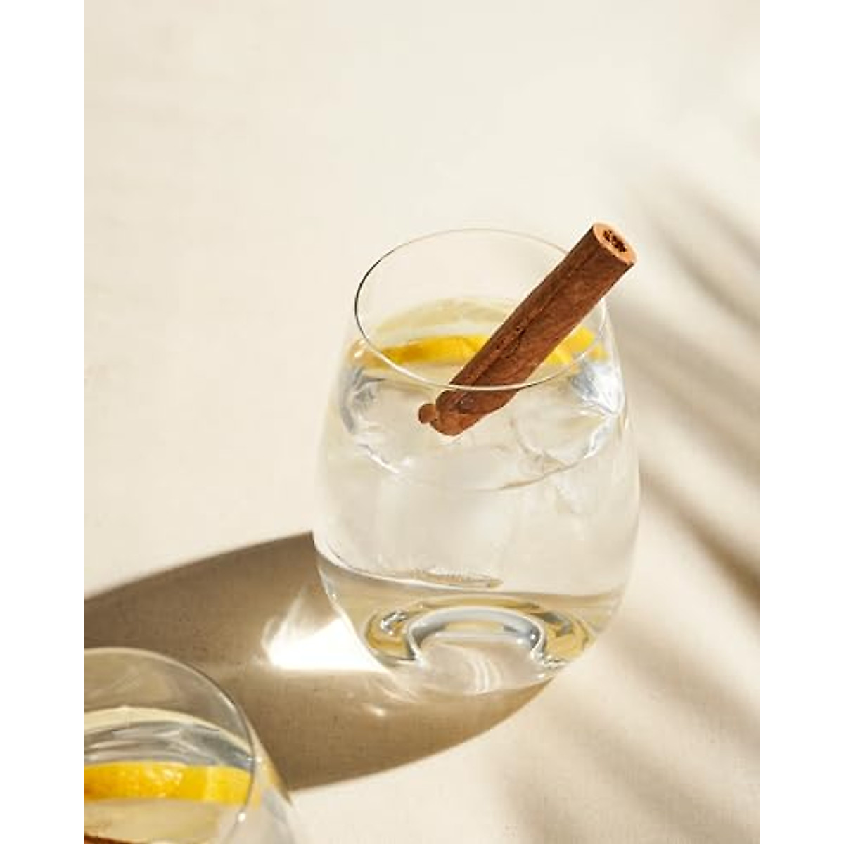 ANDERS & WHITE - 'Hosking' Stemless Wine Glasses. Lead and Toxin Free European Crystal. 4x 15.6 Ounces (460ml) Glasses. Universal Red and White Wine Glasses. Ideal Water Tumbler.