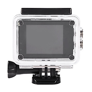 Action Camera 12MP Waterproof 30m Outdoor Sports Video Camera 1080P Full LCD Mini Camcorder with 900mAh Rechargeable Batteries and Mounting Accessories Kits(White)