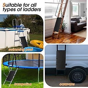 Ligebul Bunk Bed Ladder Cover,Kiddies Bunk Bed Ladder Cover Ladder Guard Pads to Prevent Kids from Climbing Ladders Cover, Black