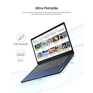 Lenovo 2023 Slim 3 Chromebook Laptop, 14" FHD Touch Screen for Student and Business, 8-Core MediaTek 520 Processor, 4GB RAM, 64GB eMMC, 13.5 H Long Battery Life, Wi-Fi 6, Webcam, Chrome OS