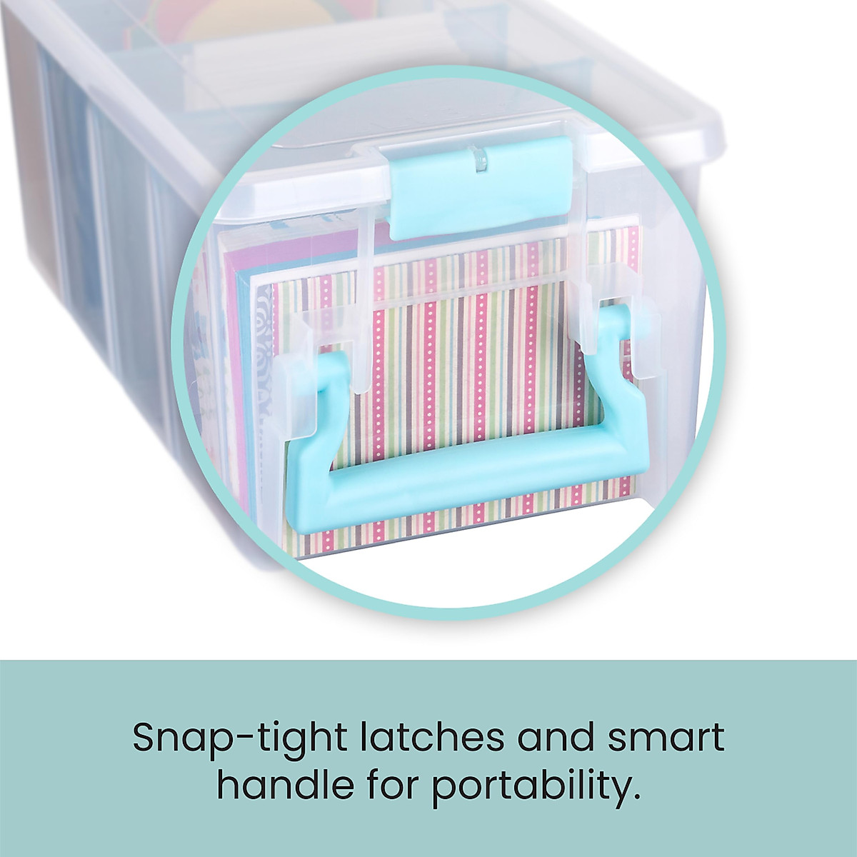 ArtBin Semi Satchel Portable Craft Organizer with 3 Dividers - Clear Plastic Storage Case for Art & Craft Supplies