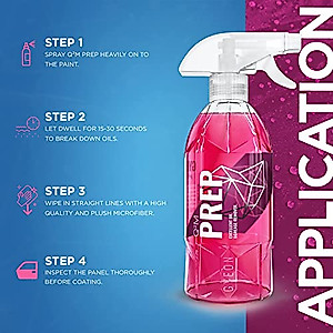 GYEON Quartz Q²M Prep 500 ml - Pre Coating Surface Prep to Remove Oils and Lubricants Before Applying Ceramic Coating - Anti Static Surface
