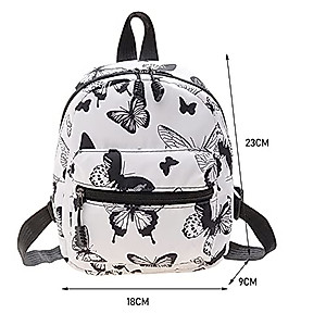 sikiwind Fashion Women Animal Pattern Printing Backpack Casual Small Handbags (B)
