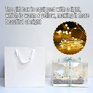 YJHWLF Adorable Soft Fox Plush Gifts 7- Inches Stuffed Animal Plush -Send Beautiful Square Gift Bag Cute Toy Gift for Boys and Girls,Christmas Birthday Gift (Fox- Small)