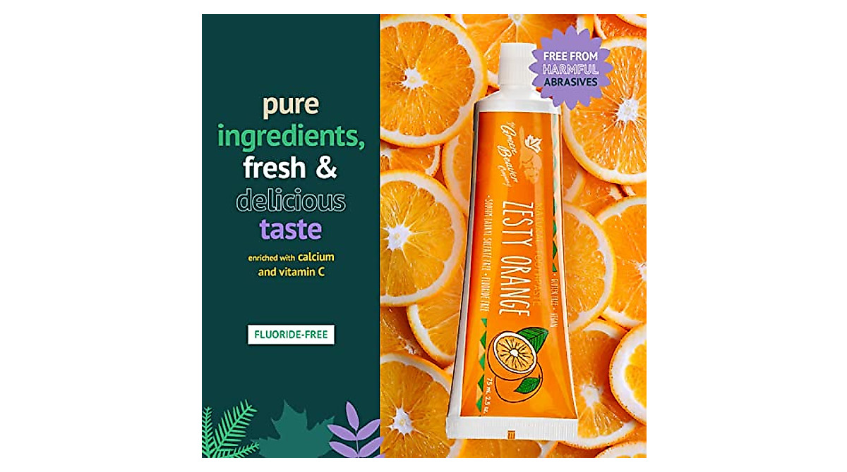 Natural Zesty Orange Toothpaste by Green Beaver