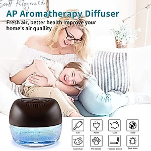 ap airpleasure 2-Pack Water-Based Purifier Air Washer, Air Revitalizer & Fresh Aire Freshener, Air Fresher with 7 LED Color Changing Mood Light for Rooms