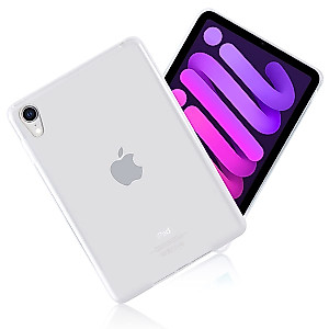iCoverCase Compatible with iPad Mini 7/6 Clear Case, Transparent Soft TPU Flexible Case 8.3" for Mini 7th (2024) / Mini 6th (2021) Generation (Clear)