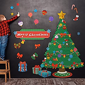 71 Pieces Christmas Classroom Bulletin Board Decor Christmas Tree Poster Merry Christmas Banner Christmas Tree Candy Canes Star Bell Snowflake Presents Christmas Stocking Christmas Ball Bows Cutouts