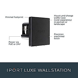 IPORT LUXE (LuxePort) WallStation iPad Wall Mount - Compatible with all LUXE Cases for iPad mini 4 and 5, iPad 9.7, 10.2, 10.5 - White