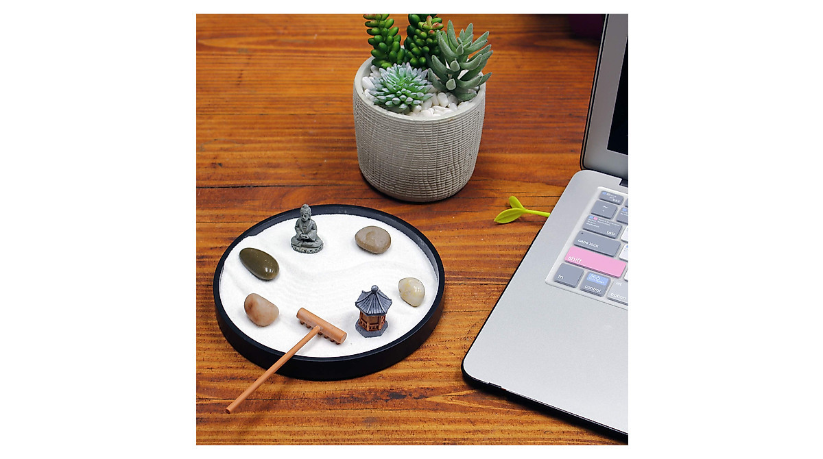 Nature's Mark Mini Zen Garden Kit - Create Serenity