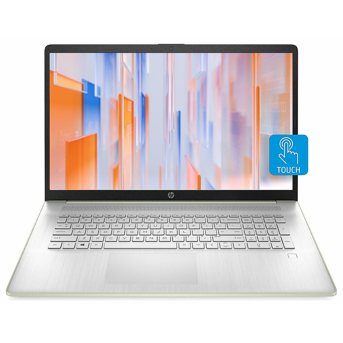HP 17" HD+ Touchscreen Laptop, AMD Ryzen 3 5300U Processor,16GB RAM, 1TB PCIe SSD, Wi-Fi 6, Backlit Keyboard, Fingerprint Reader, HDMI, Webcam, Bluetooth, Windows 11, Pale Rose Gold