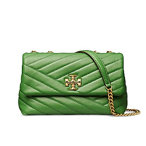 Tory Burch Women's Kira Chevron Small Convertible Shoulder Bag, Dusty Almond, Tan, One Size