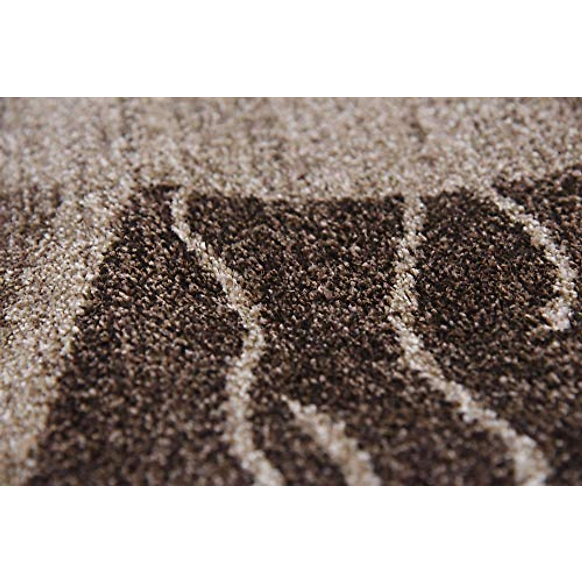 Unique Loom Del Mar Collection Area Rug-Transitional Inspired with Modern Contemporary Design, 6 ft x 6 ft, Light Brown/Beige