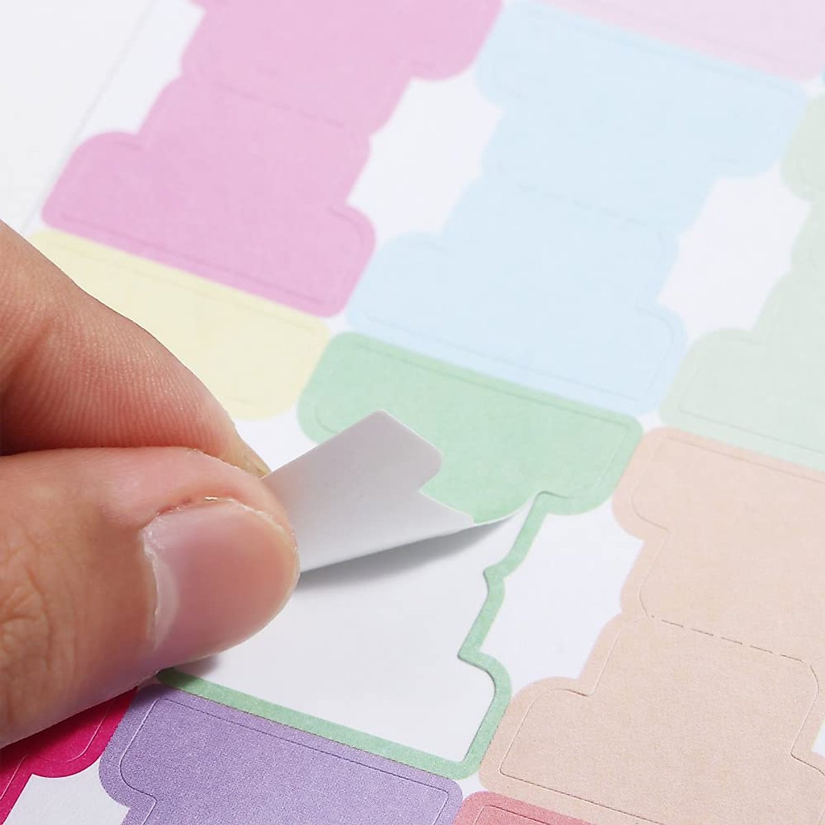 Index Label Sticker Writable 10sheet/120pcs Self-Adhesive Paper Tabs Notebook Repositionable Planner File Tabs Book Pages Markers