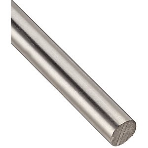 303 Stainless Steel Round Rod, Unpolished (Mill) Finish, AMS 5640/ASTM A582/AMS QQ-S 764, 1.5" Diameter, 24" Length