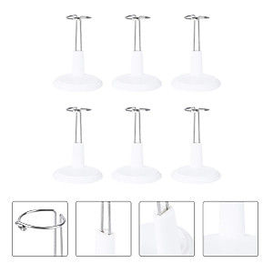 NUOBESTY 6pcs Doll Display Rack Toy Model Bracket Doll Storage Rack Portable Doll Stand