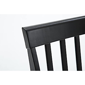 Boraam Bloomington Dining Chair, Black/Cherry, Set of 2