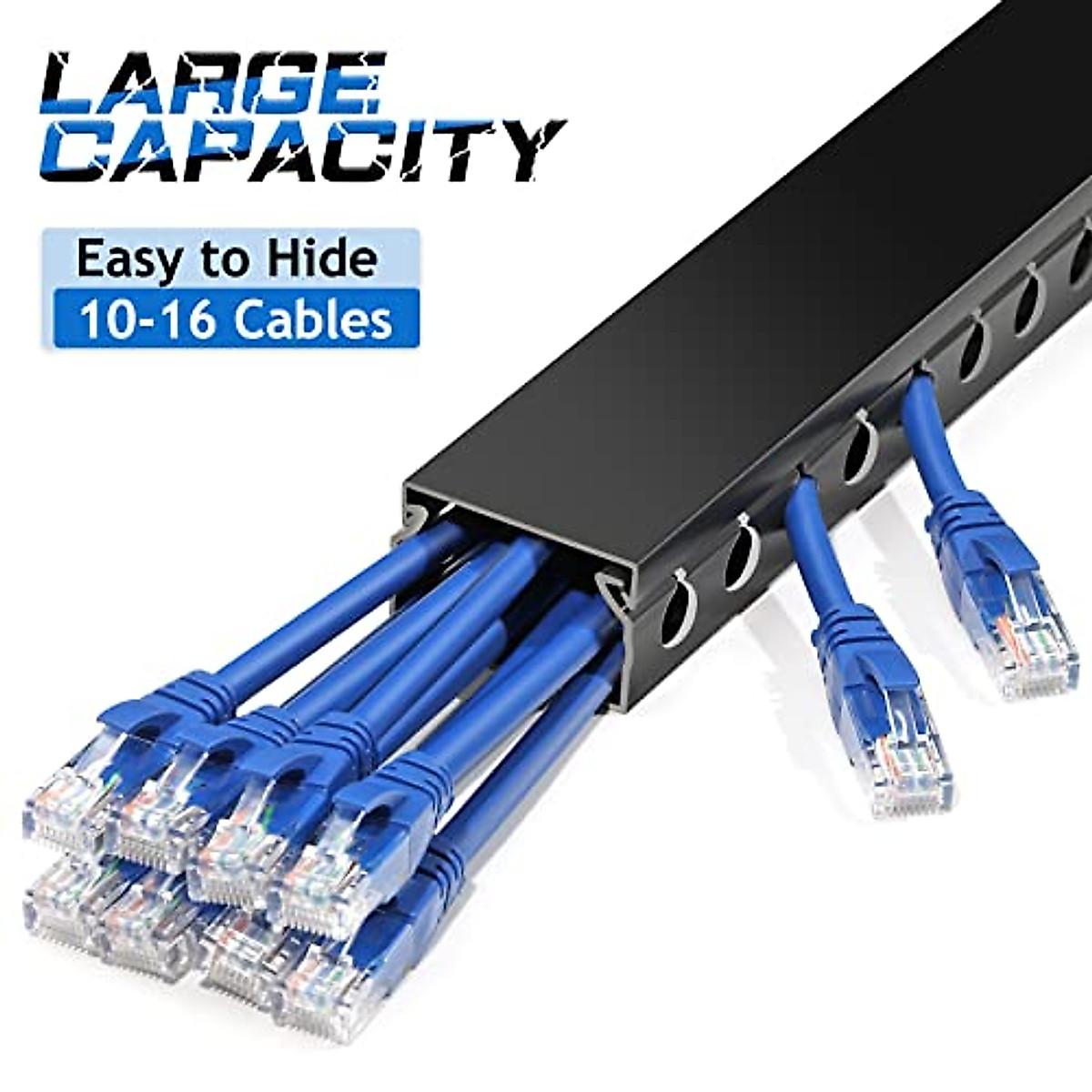 ZhiYo Cable Raceway 156in(4xL39in), Server Rack Cable Management Under ...