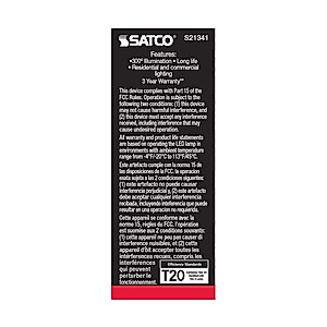 Satco S21341 2.8T6/LED/CL/940/120V/E12-6 Pack