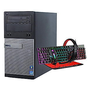 Dell OptiPlex Computer Gaming Desktop, Intel Core i7 3rd gen 3.2GHz Processor, 16GB Ram, 512GB SSD, NVIDIA 1660 6 GB, Ultronix Keyboard, Mouse, Mousepad, Headset Windows 10 Pro (Renewed)