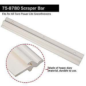 HUZTL 84-1980 Rubber Paddles 75-8780 Scraper with 66-7460 Primer Bulb Hardware Kit for Toro 38170 38171 38172 38173 38175 38176 38177 38178 38182 38183 CCR Powerlite Snowblowers