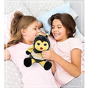 DolliBu Sitting Bee Plush - Super Soft Bee Insect Stuffed Animal, Cute Realistic Stuffed Animal Bee Plush Toy for Boys and Girls, Adorable Insect Plush Bee Gift for Baby, Kids, and Adults - 7 Inches