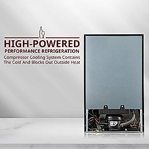 Schmecke 24 Bottle Compressor Wine Cooler Refrigerator w/Lock | Large Freestanding Wine Cellar | 41f-64f Digital Temperature Control Wine Fridge For Red, White, Champagne or Sparkling Wine - Black