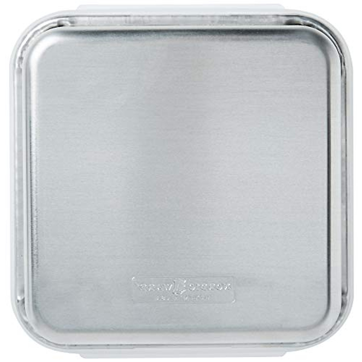 Nordic Ware Natural Aluminum Commercial Square Cake Pan with Lid, Exterior 9.88 x 9.88 Inches