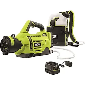 RYOBI ONE+ 18-Volt Lithium-Ion Cordless Electrostatic Sprayer with 2 2.0 Ah Battery and Charger Included