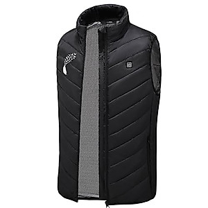 ysgfhgjw Black Of Friday Heated Vest For Men & Women 2023 Fashion Winter Lightweight Heating Clothing For Walking (Battery Pack Not Included) Black Xl