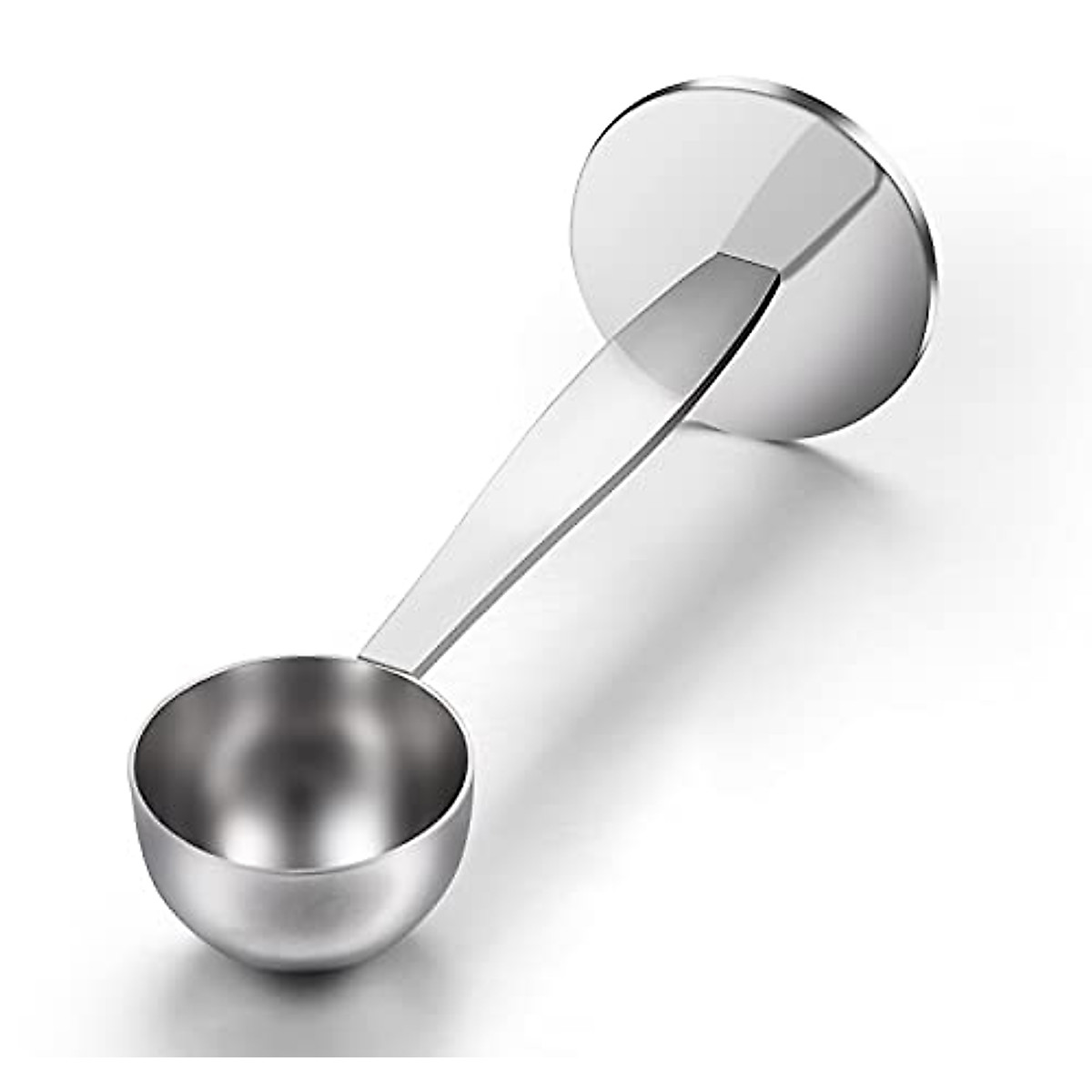 WILLIZTER Two-in-One Stainless Steel Coffee Scoop Tamping Dual-Purpose Coffee Spoon Powder Hammer Tamper Multi Function Spoon Holder Coffee Tools for Measuring and Tamping