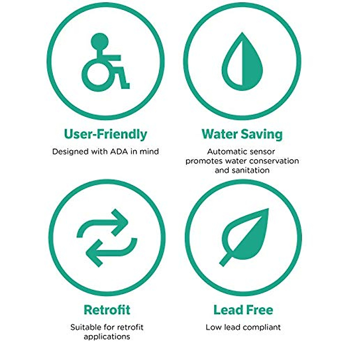 Zurn Z6915-XL-MV AquaSense Centerset Sensor Faucet with 0.5 GPM Aerator, Mixing Valve, and 4" Deck-Mount Spout in Chrome