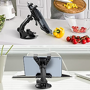 XWXELEC Tablet Holder for Car Windshield/Dashboard/Air Vent Mount, Suciton Cup Tablet Stand, 360° Rotation, for iPad Pro /9.7/11/10.5/Air/Mini 6 5 4, Samsung Galaxy Tab, 6"-10.5" Tab Tablets
