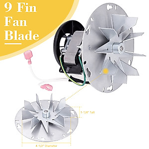 Adviace Replacement 812-4400 Exhaust Combustion Blower for Quadrafire/Quadra-Fire Castile & Santa Fe & Contour Pellet Stoves and Inserts