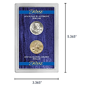 American Coin Treasures First 1979 Susan B. Anthony Dollar and 2000 First Sacagawea Dollar