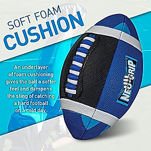 Franklin Sports Mini Sponge Foam Football - Grip-Tech Youth Football with Sift and Tacky, Easy Grip Cover - Perfect for Small Kids (Colors May Vary)