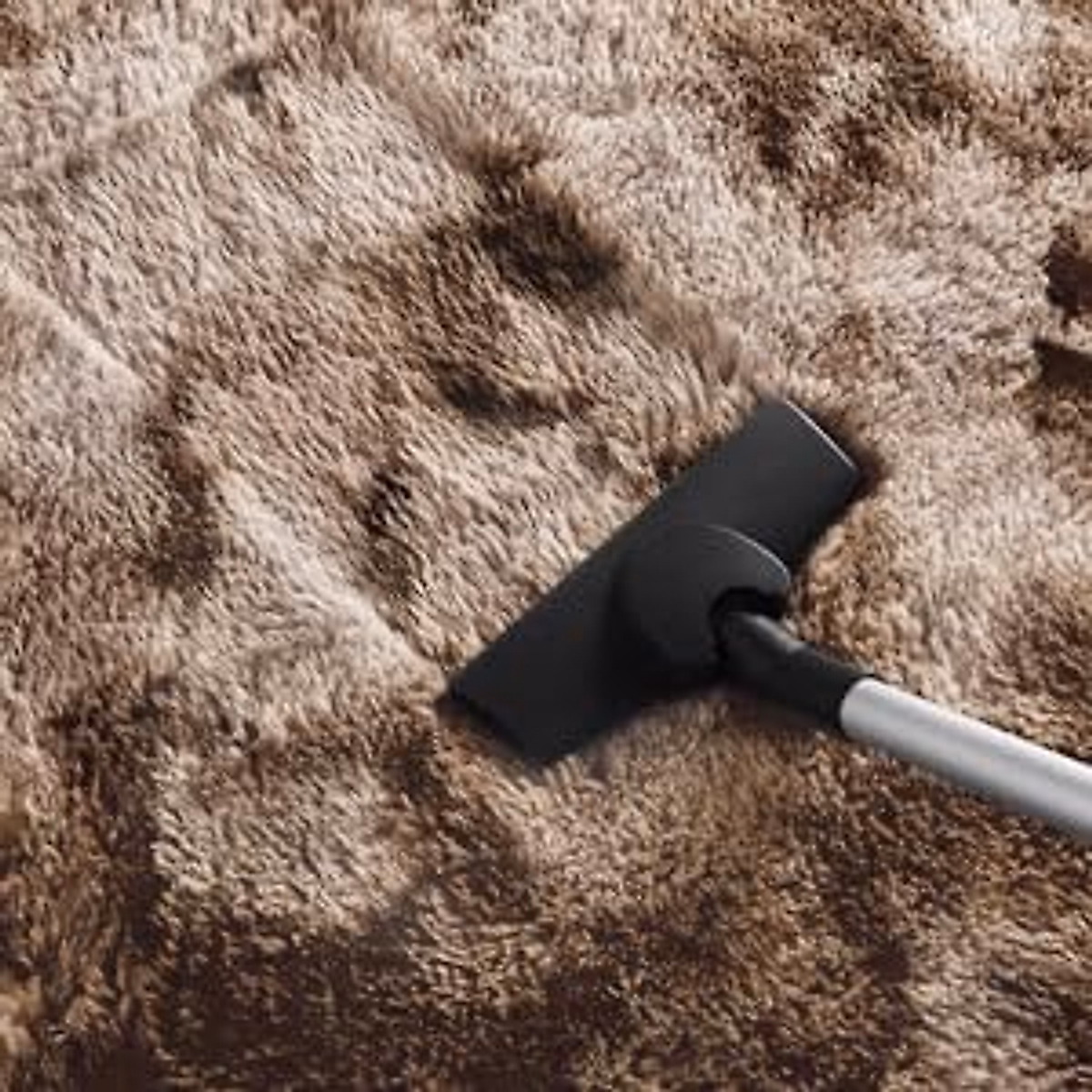 Vocrite 8x10 Rug for Living Room, Extra Large Fluffy Bedroom Rug, Tie-Dyed Brown Shag Furry Area Rugs for Kids Room Nursery Playroom Classroom, Shaggy Plush Carpet for Modern Home Room Decor