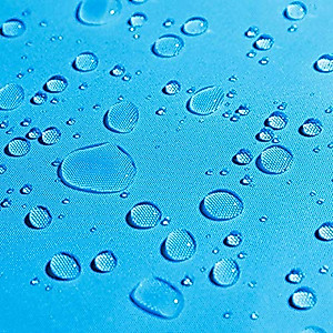 ColourTree 9.5' x 9.5' Blue Square Waterproof Sun Shade Sail Canopy Awning Shelter Fabric Screen, 95% UV Blockage UV & Water Resistant, for Outdoor Patio Garden Carport (We Make Custom Size)