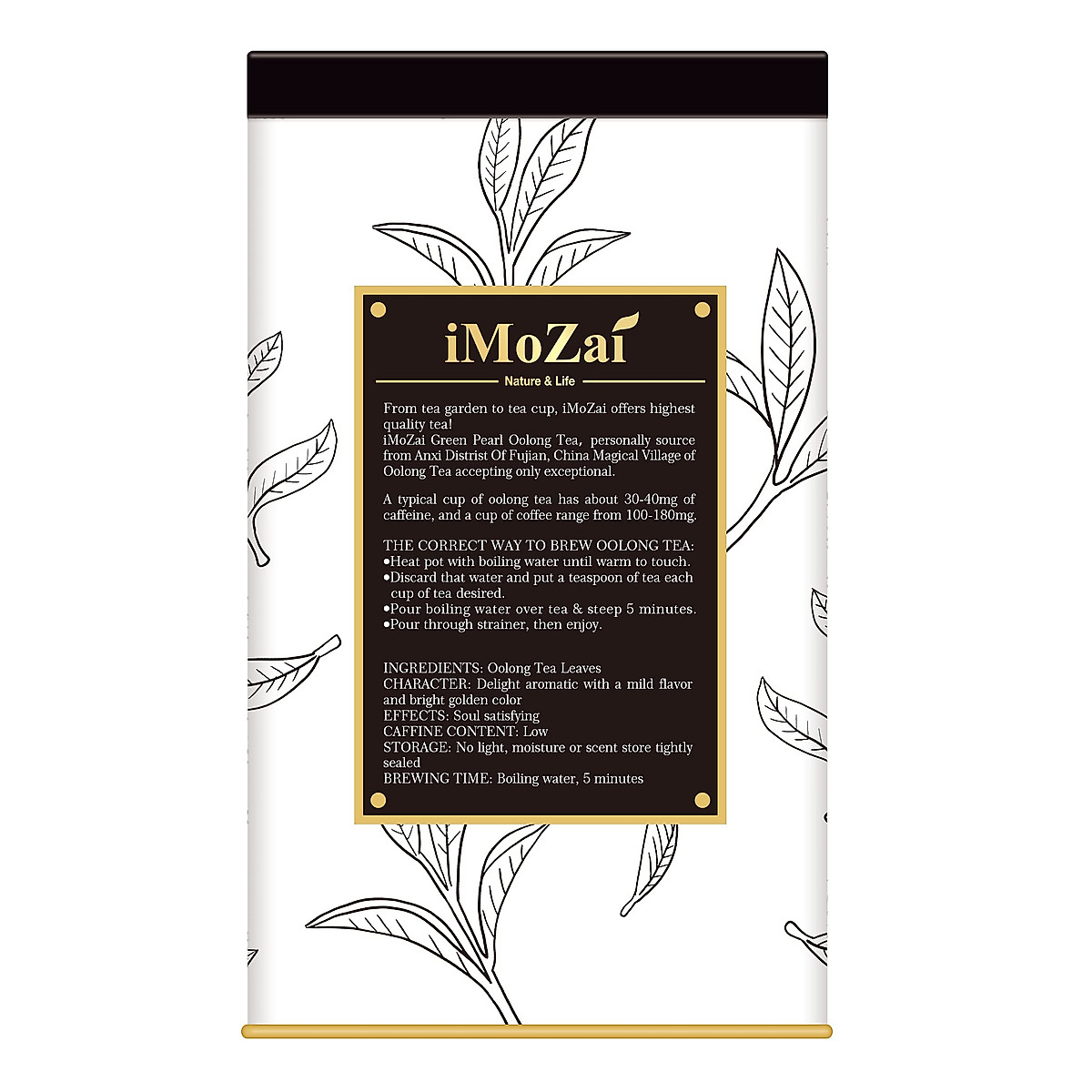 Oolong Tea Loose Leaf-16 Ounce-100% Natural Tea-Oolong Tea Leaves-110-150 Cups Servings By Imozai