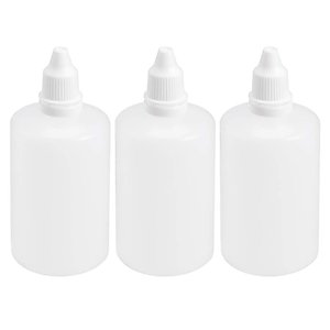 CCHW 100ml Plastic Dropper Bottle, 3.4oz Empty Plastic Squeezable Eye Liquid Dropper Bottles with Childproof Cap (3)