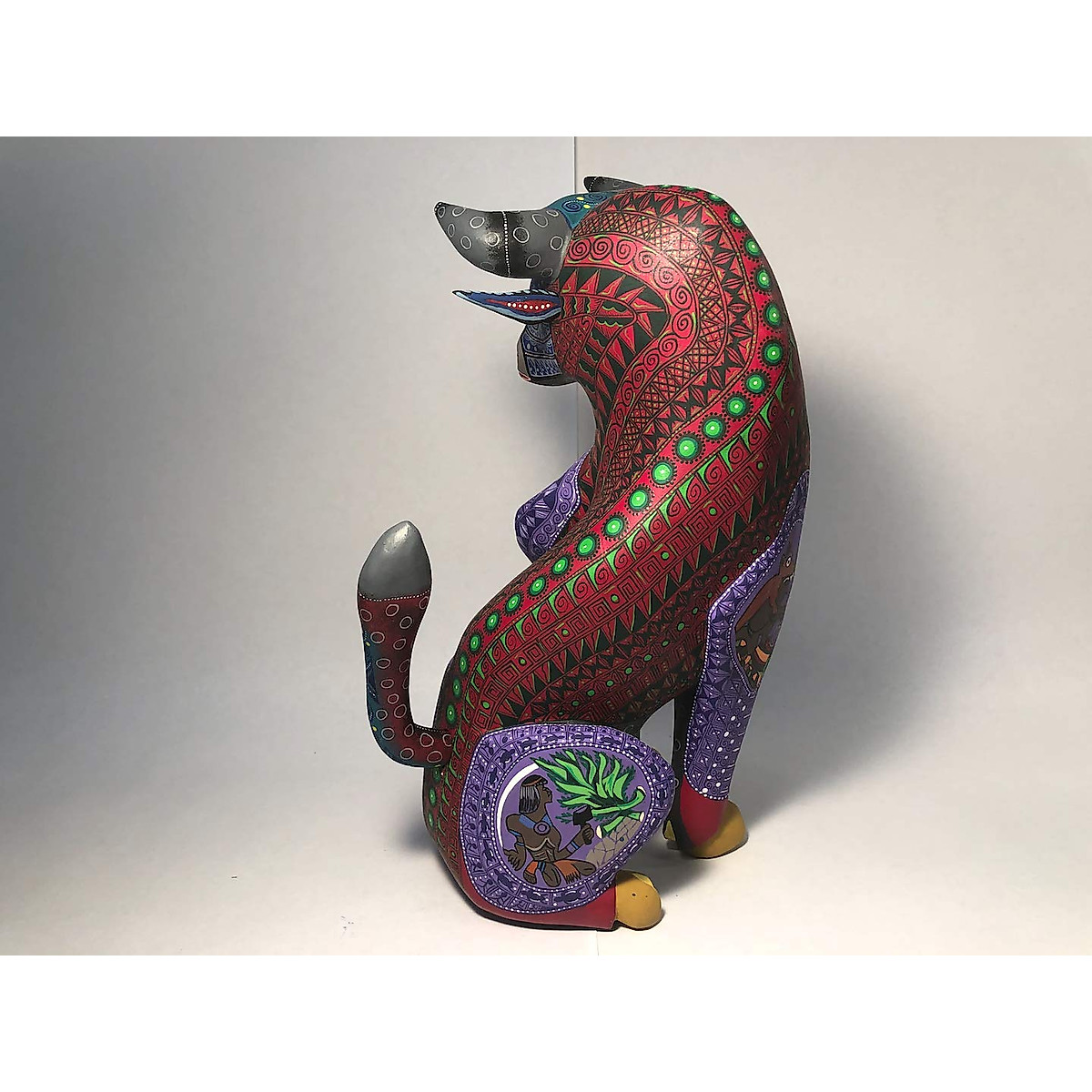 EL Toro Rojo handcrafted Oaxacan Alebrije, wood carving
