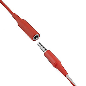 Geekria 3.5mm (1/8'') Male to 3.5mm (1/8'') Female Headphones Plug Adapter, Conversion Audio Plug, TPE Cord Compatible with Bose SoundSport, SIE2, SIE2I, Sony AS20J, CX380, CX686 (55cm)