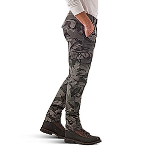 Wrangler Authentics mens Regular Tapered Cargo Pants, Grey Camo, 36W x 32L US