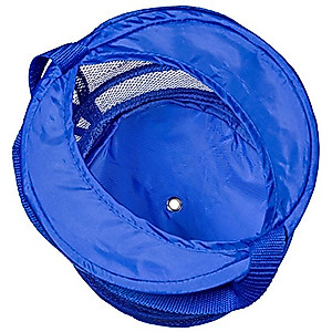 Dorm Shower Caddy – 8” X 12” - Carry Your Sundries Right Into the Shower. Great for College Dorm Life, Gyms, Camping and Travel. Folds Flat for Easy Storage When Not Needed. (Blue)