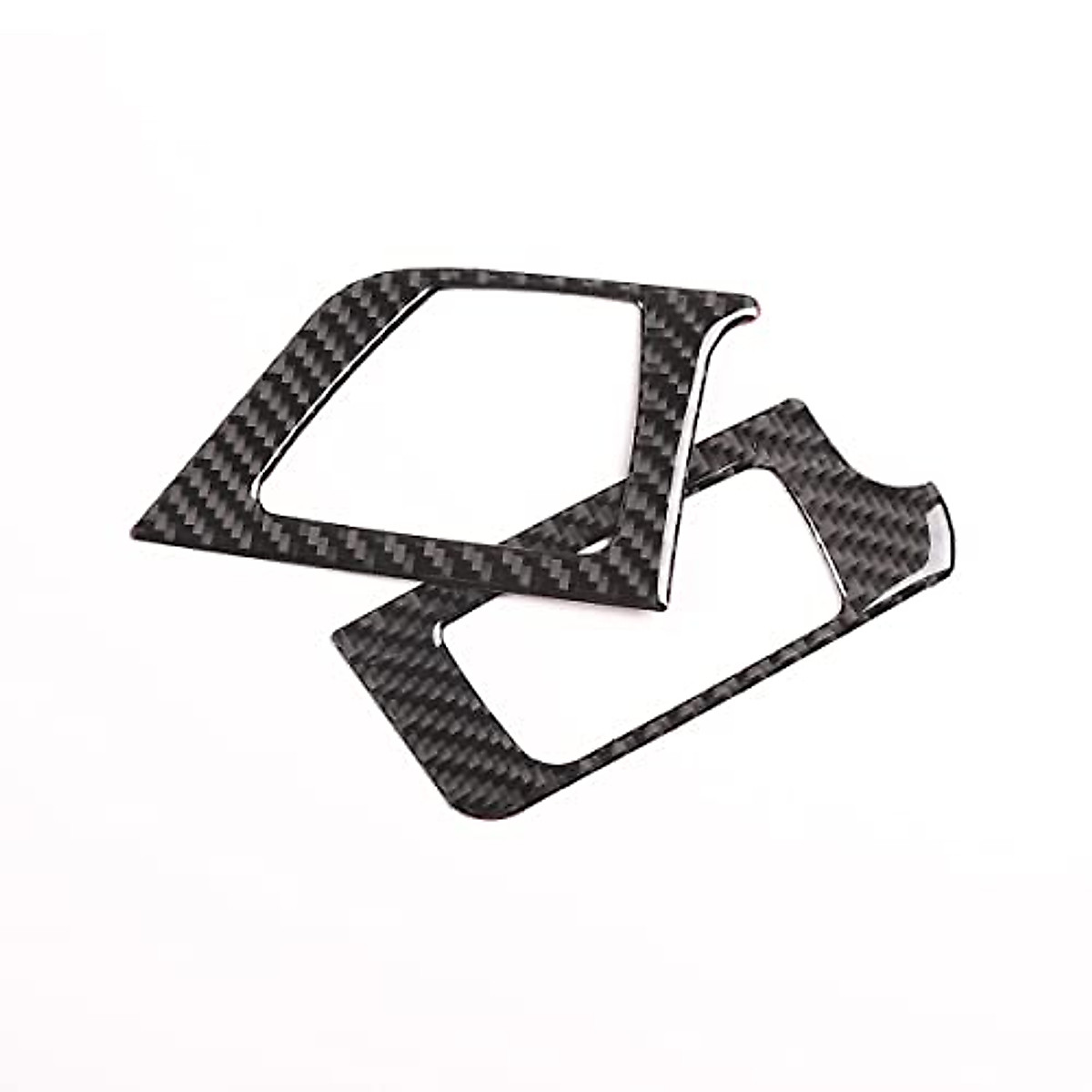 taruisixt for Toyota Tacoma 2016-2020 Real Carbon Fiber Car Dashboard Vent Panel Cover Decorative Sticker Protection Car Interior Accessories 2 PCS