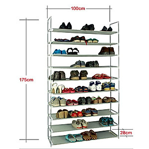 DDOY Shoe Rack for entryway Stable Shoe Rack Organizer Durable Metal Shoe Rack Space Saver Outdoor Shoe Rack for Entryway, Bedroom and Hallway