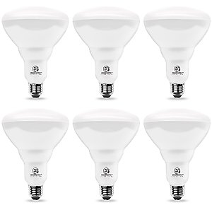 Energetic BR40 LED Light Bulbs, Indoor Flood Light, Dimmable, 3000K Warm White, 110W Equivalent, 1600LM, E26 Base, Recessed Can Light, High Lumen, Flicker Free, UL Listed, 6 Pack