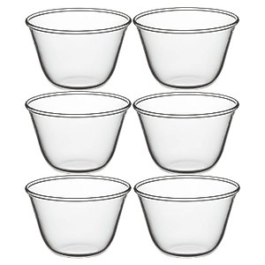 iwaki KBT942 Sweet Cups (Jelly), 5.3 fl oz (160 ml), Set of 6